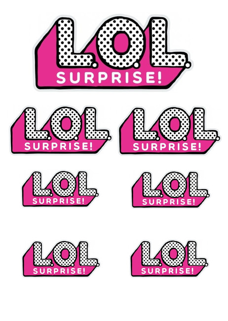 Lol A4 Sheet Logos Cakes & Cupcakes Edible Wafer Paper on Luulla